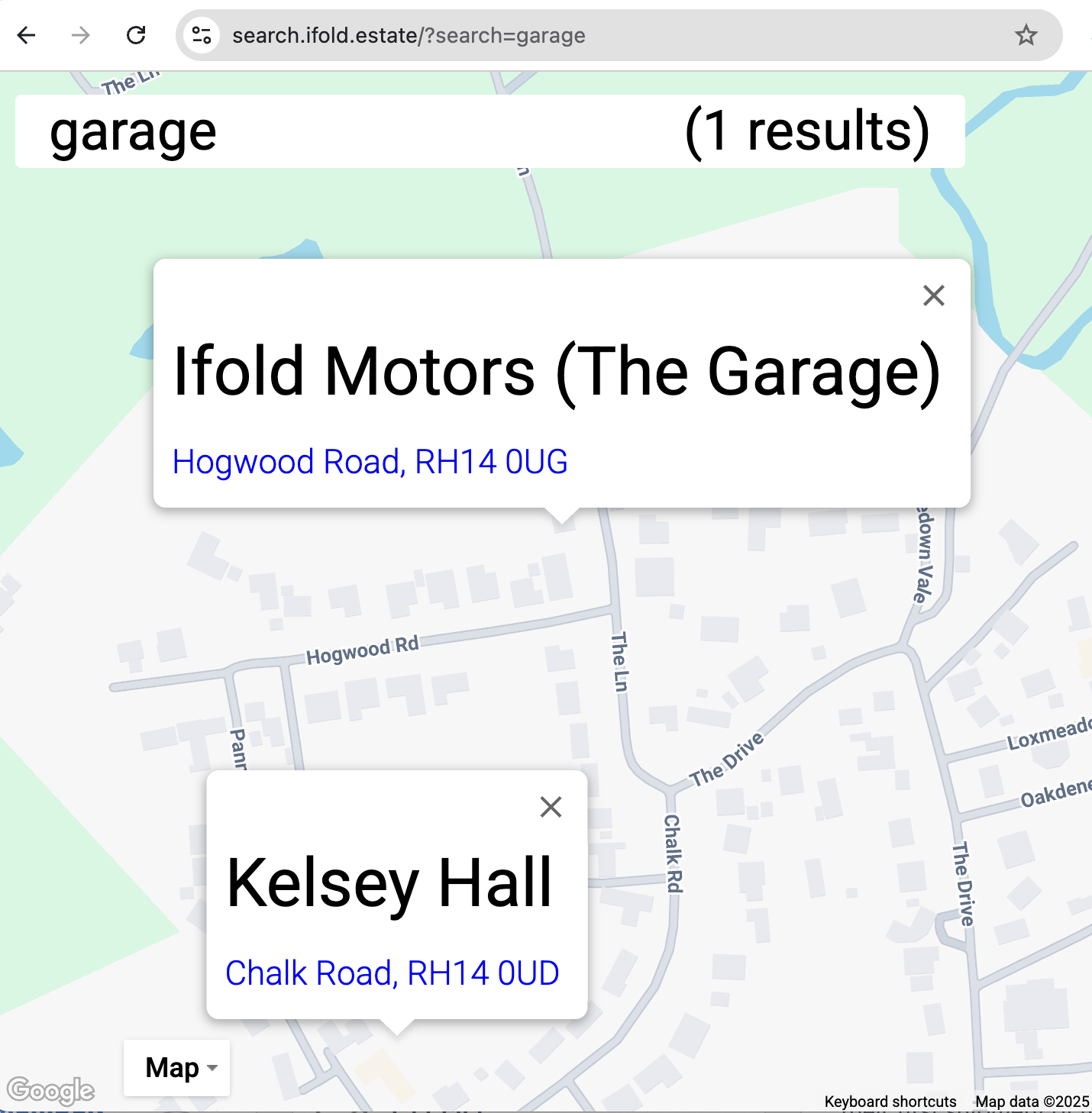 Searchable House Names Map – Ifold Estates Ltd